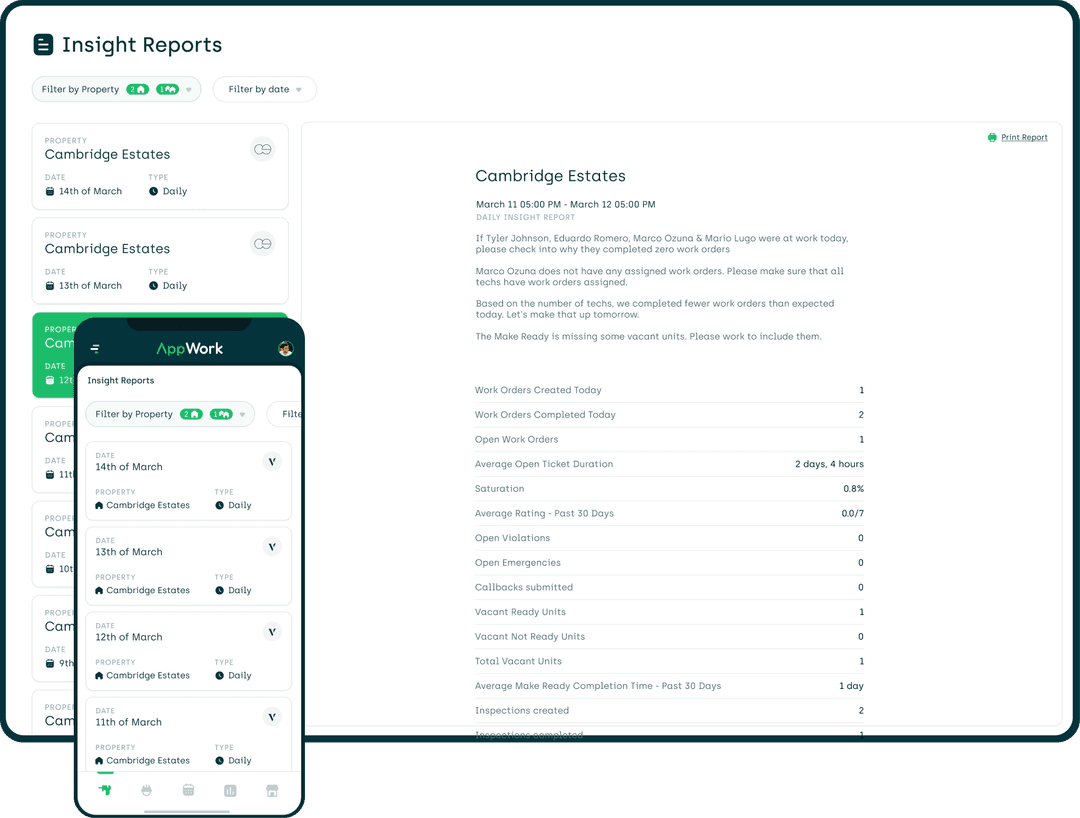 Insight Reports